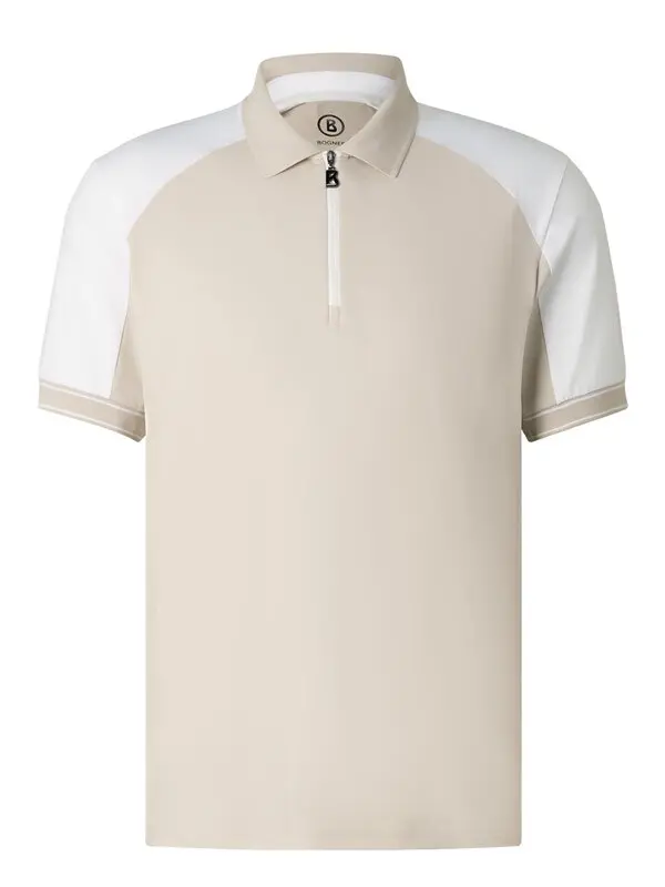 Bogner Fabius Functional Short-sleeved Top - Sand/white