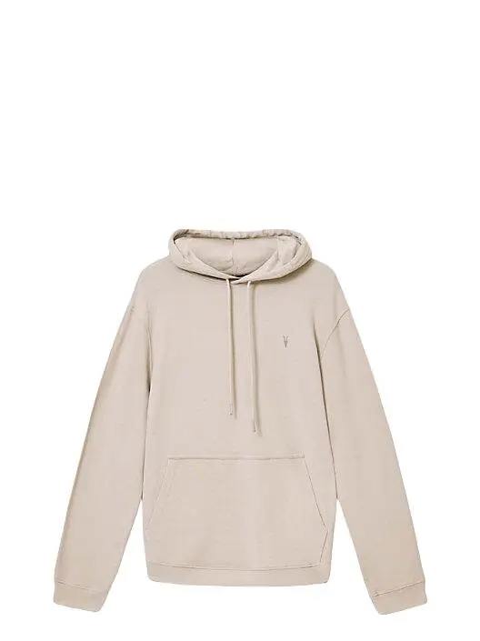 ALLSAINTS Asher Logo-embroidered Cotton Hoody - Sandstone Brow