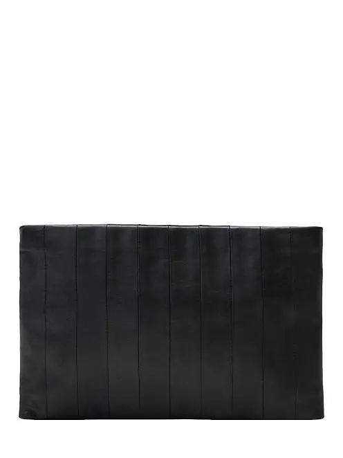 ALLSAINTS Panel Leather Clutch - Black