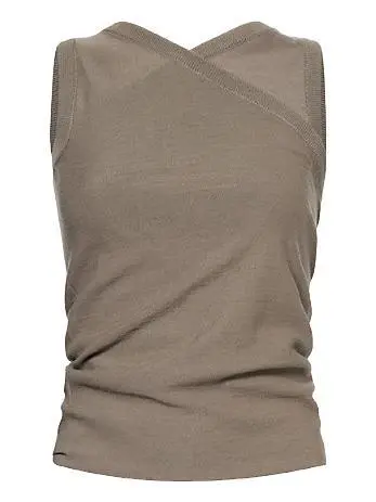 Rick Owens Hollywood Banana Wool Top - Dust