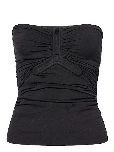 Rick Owens Alannah Cut-out Bustier Top - Black