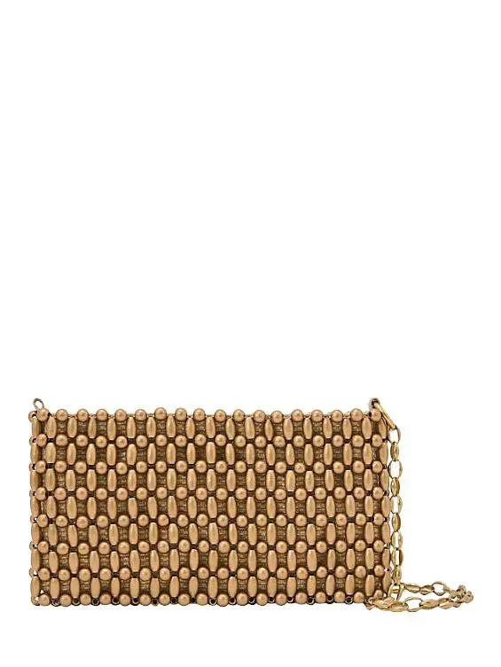 REISS Beatrix Beaded Shoulder Bag - Gold
