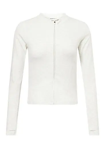 THE COUTURE CLUB Sculpt Soft-touch Long-sleeve Top - Grey Marl
