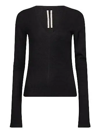 Rick Owens Long-sleeve Cashmere Top - Black