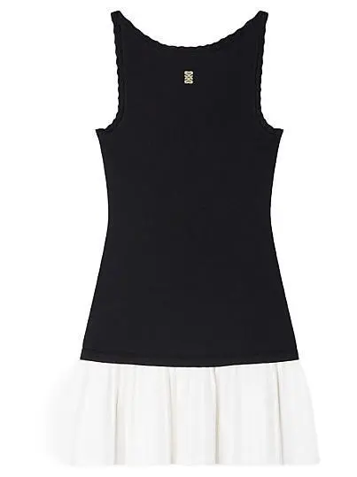Sandro Woven Mini Dress - Black