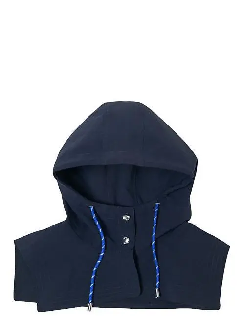 Maje Drawstring Shell Hood - Navy