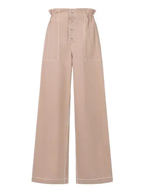 Marni Paperbag-waist Straight-leg Trousers - 00w25