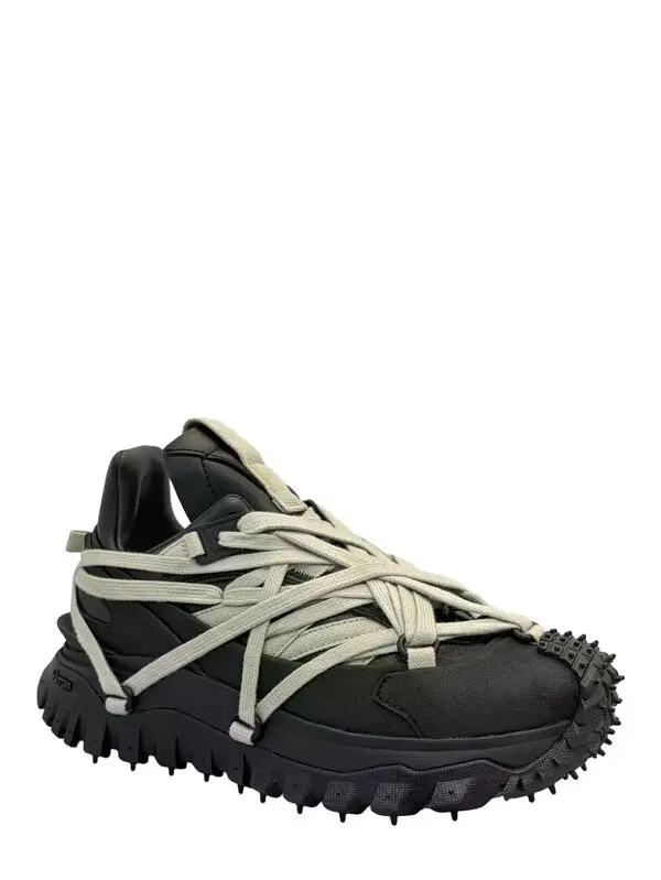 Rick Owens X Moncler Trailgrip Megalace Sneakers - Black