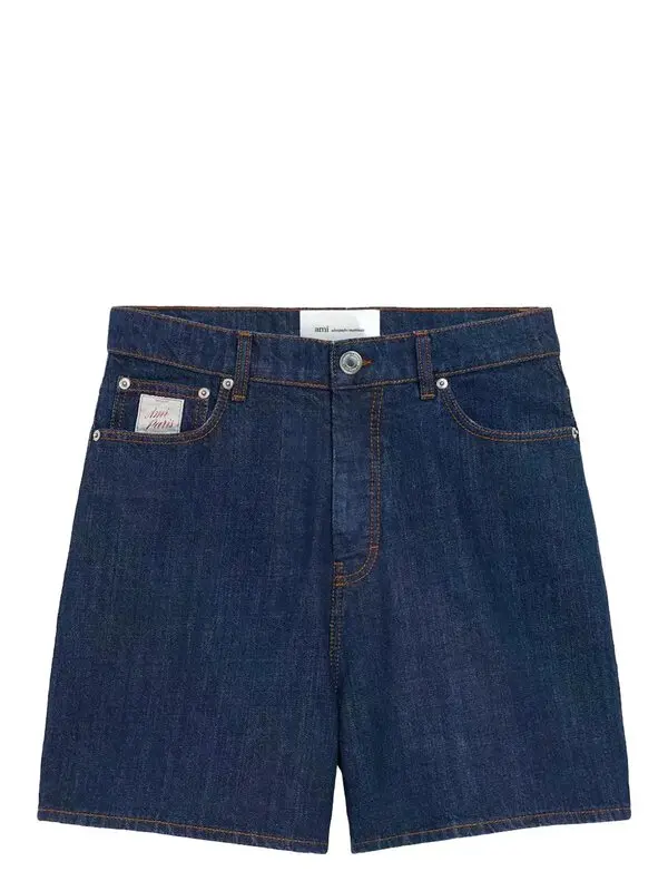 Ami Five-pocket Denim Shorts - Blue
