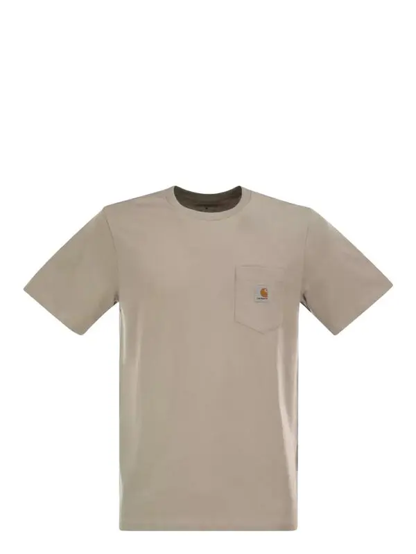 Carhartt Work In Progress Pocket Crew-neck T-shirt - Neutrals