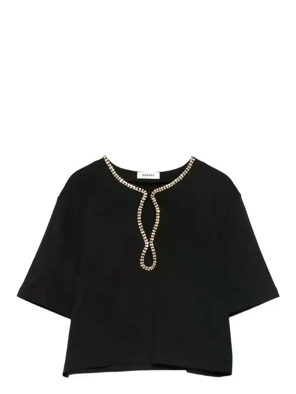 Sandro Short-sleeve Top - Black