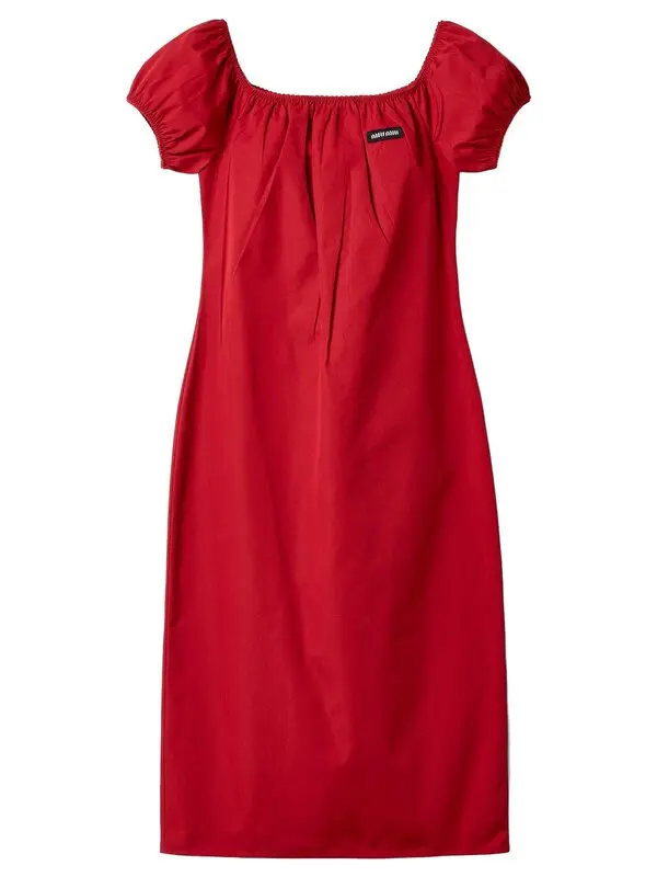 Miu Miu Poplin Dress - Red