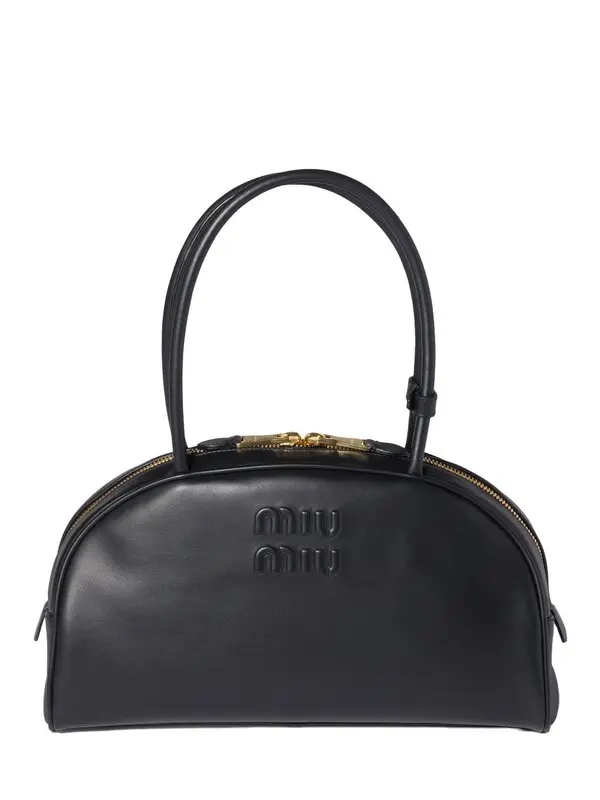 Miu Miu Beau Leather Bag - Black