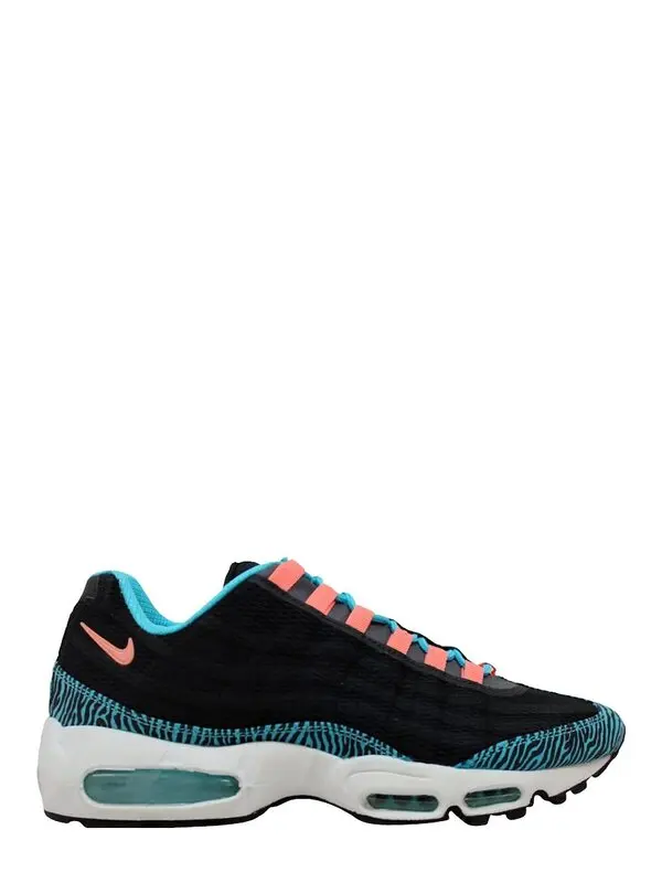 Nike Air Max 95 Premium Tape Zebra Sneakers - Black/atomic Pink/gamma Blue