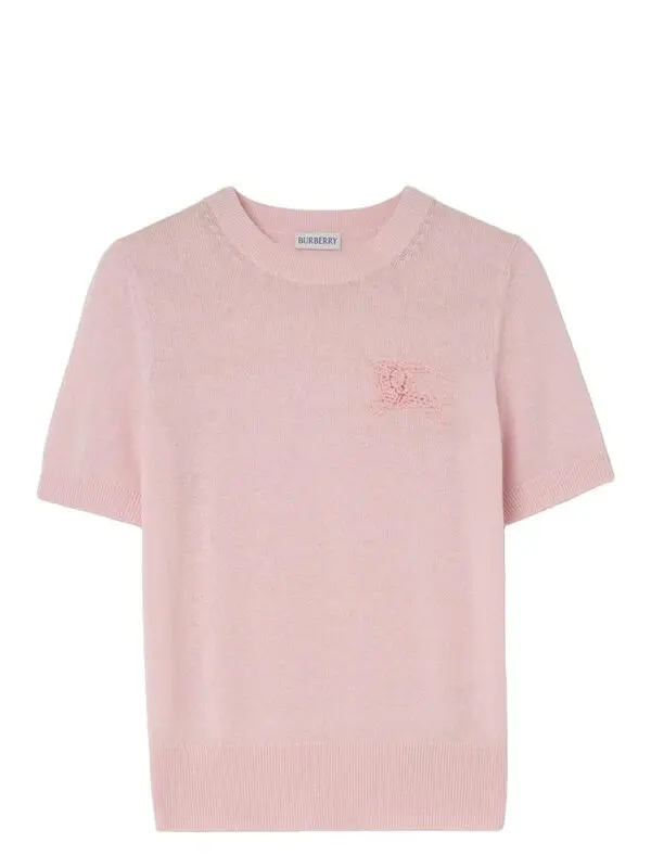 Burberry Ekd Wool Cotton Top - Mallow Pink