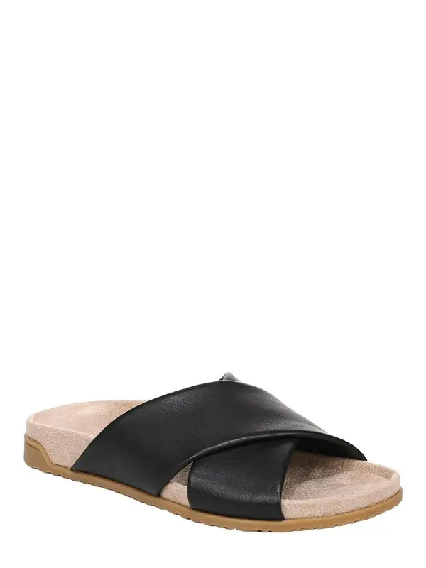 Vionic Etna Crossover Slide Sandal - Black