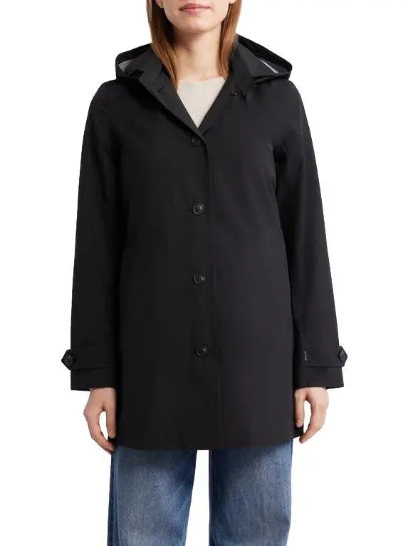 SAVE THE DUCK April Water Repellent Raincoat - Black