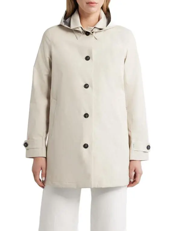 SAVE THE DUCK April Water Repellent Raincoat - Shore Beige