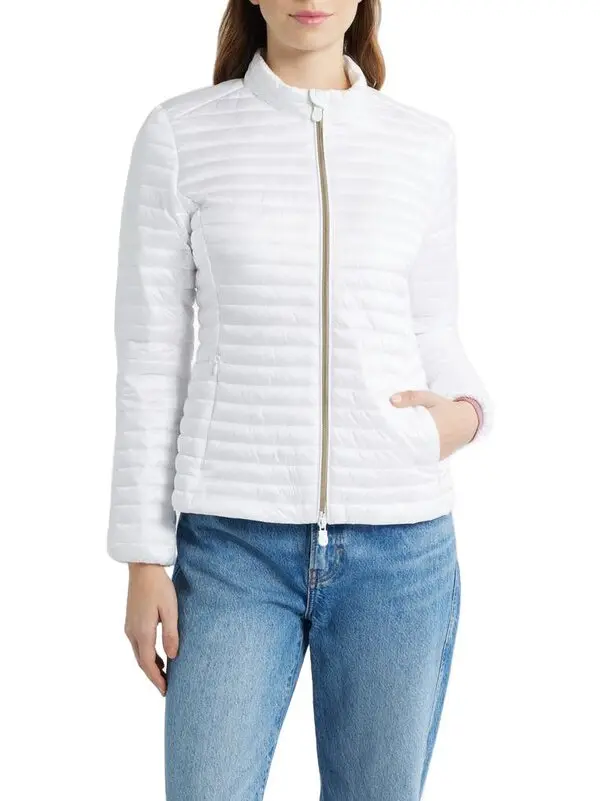 SAVE THE DUCK Andreina Water Resistant Puffer Jacket - White