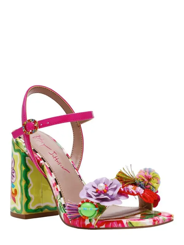 Betsey Johnson Masen Ankle Strap Sandal - Bright Multi