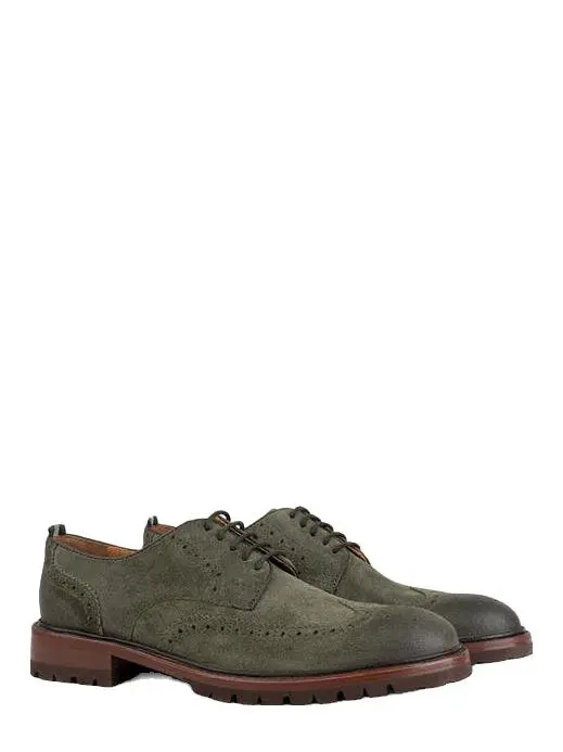 MILWAUKEE BOOT COMPANY Astor Wingtip Derby - Olive