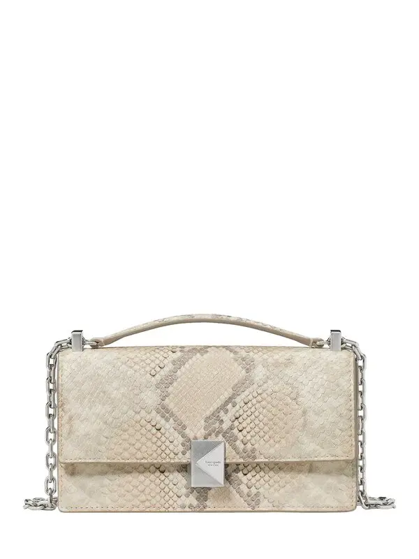Kate Spade New York Deco Snakeskin Embossed Leather Convertible Crossbody Bag - Neutral Multi