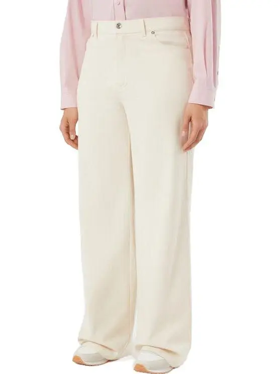Marina Rinaldi Sport Collection Wide Leg Jeans - Milk