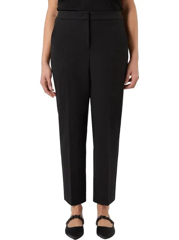 Marina Rinaldi Double Face Jersey Pants - Black