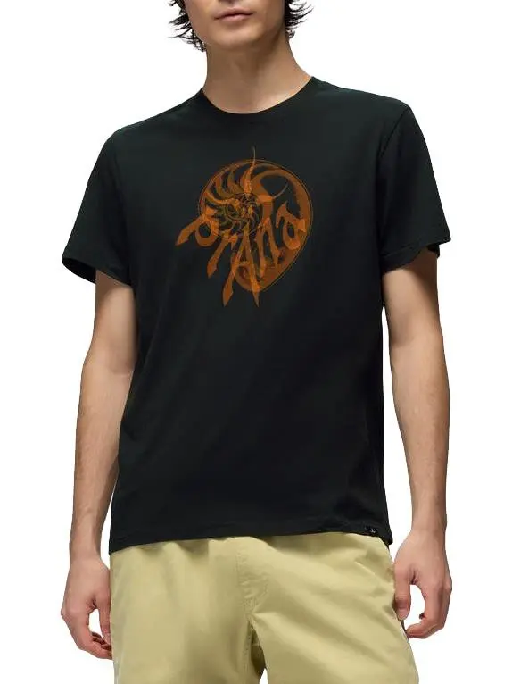 Prana Heritage Nautilus Organic Cotton Graphic T-shirt - Black