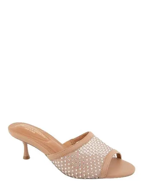 Christian Siriano Lakli Crystal Sandal - Tan