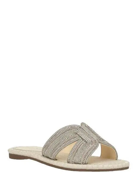 Jessica Simpson Blesyn Slide Sandal - Metallic Cream
