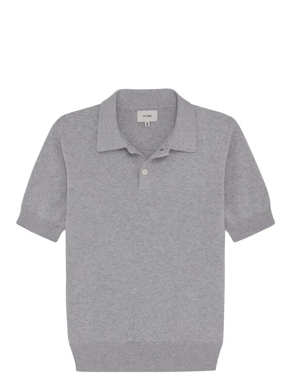 DL1961 Cotton & Cashmere Polo - Concrete
