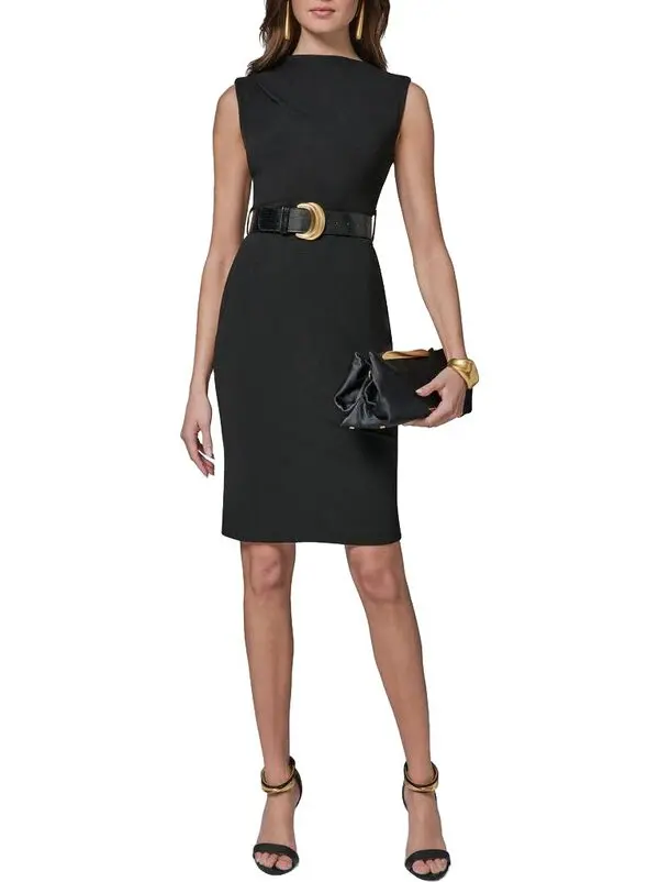 Donna Karan New York Sleeveless Sheath Dress - Black
