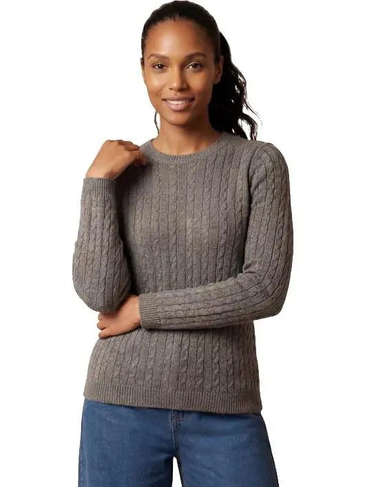 JESSICA LONDON Crochet Button-front Cardigan - Medium Heather Grey