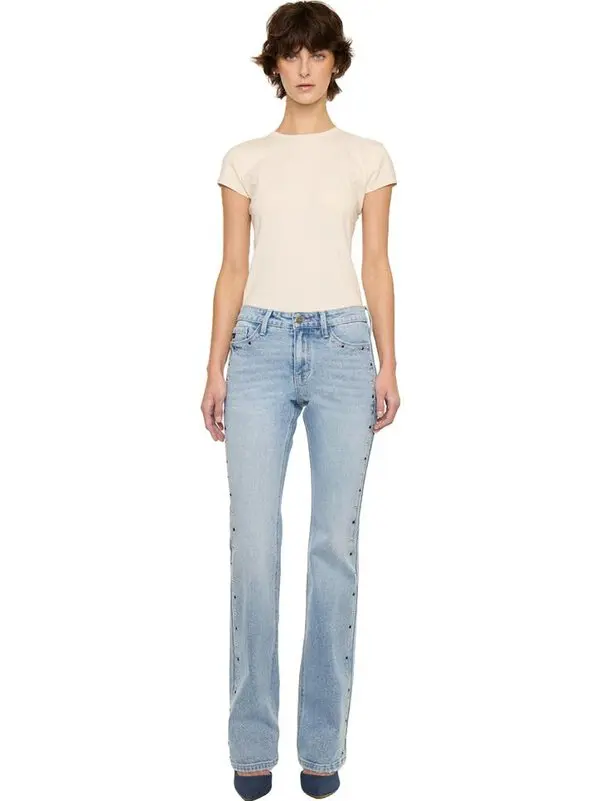 KANCAN Linda Mid-rise Bootcut Jeans - Medium Light