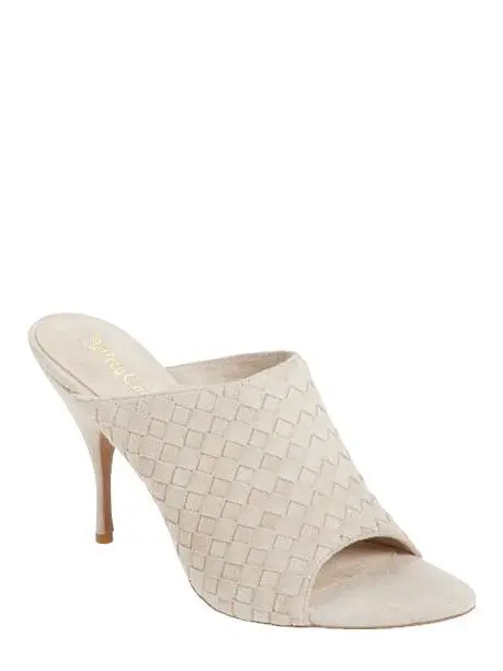 Jeffrey Campbell Bonsoir Slide Sandal - Bone Suede