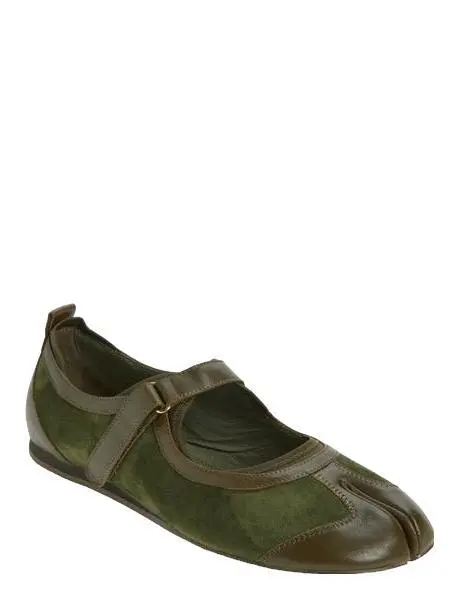 Jeffrey Campbell Thalion Mary Jane Sneakers - Olive Combo