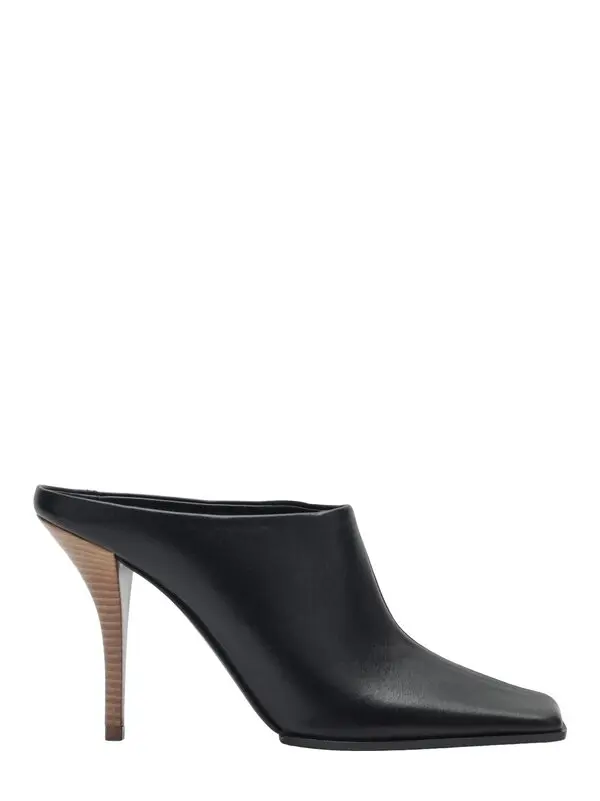Alaïa Square Leather Mules - Black