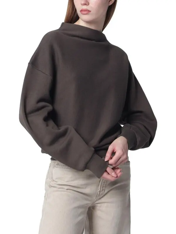 6397 Draped Sweatshirt - Brown