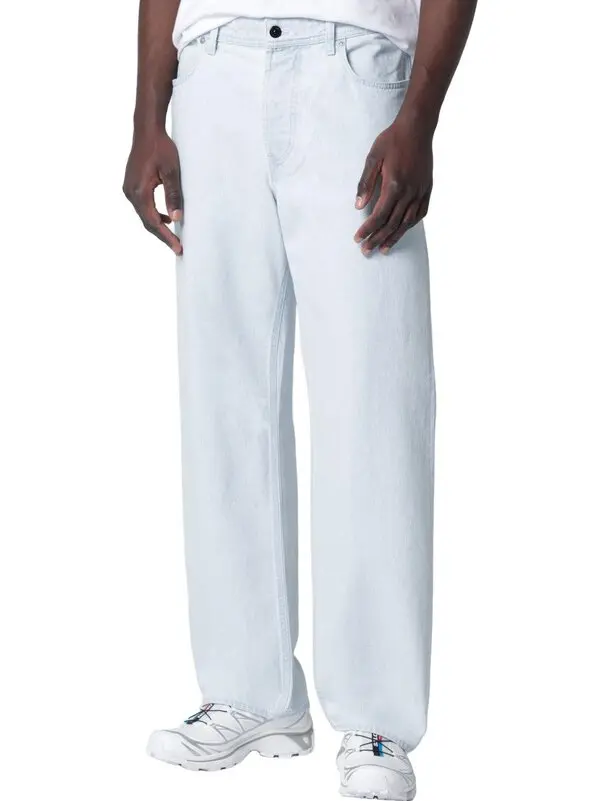Stone Island Light Indigo Wide-leg Jeans - Blue