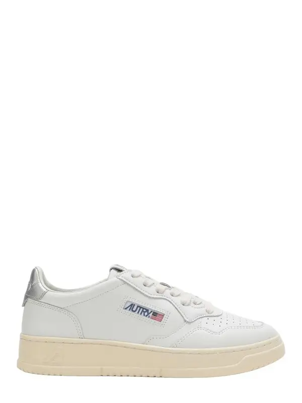 AUTRY Medalist Silver Sneaker - White