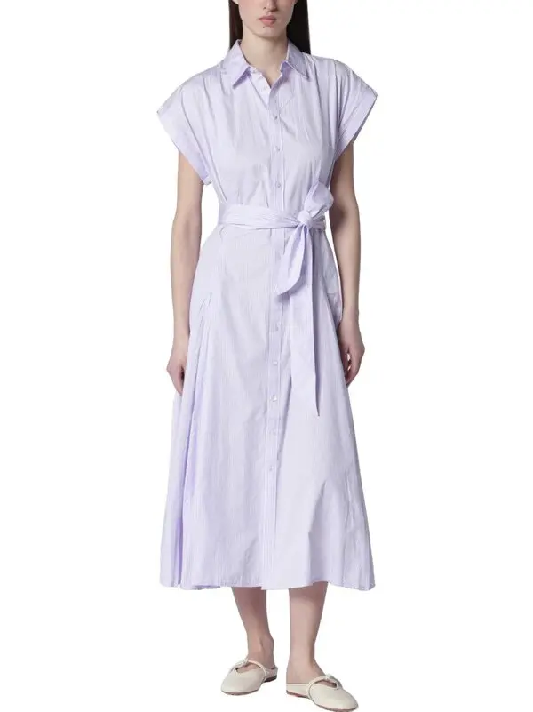 Polo Ralph Lauren Striped Shirt Dress - Purple