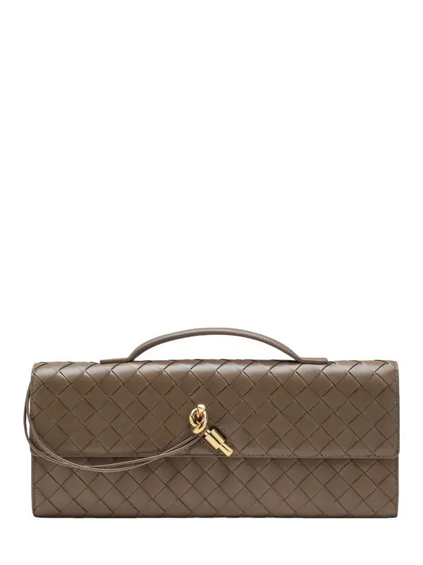 Bottega Veneta Andiamo Clutch - Brown