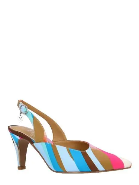 J. Reneé Matina Slingback Pumps - Pink/blue/cream