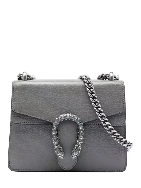 Gucci Small Leather Dionysus Crossbody Bag - Grey