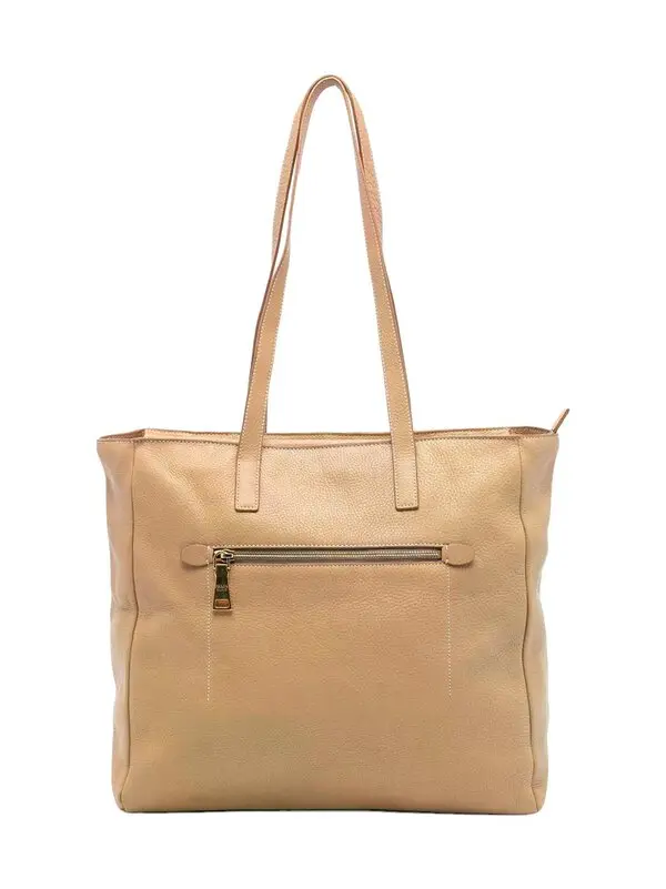 Prada 2013-2025 Vitello Daino Tote Bag - Brown