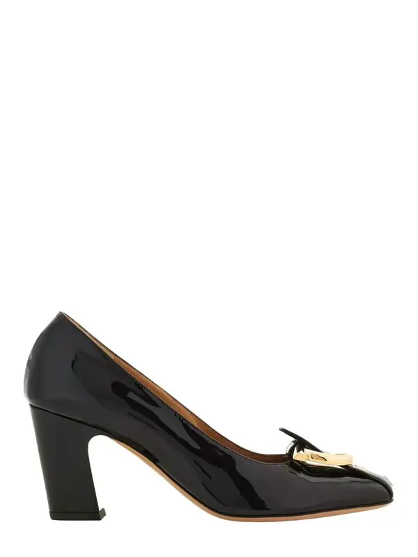 FERRAGAMO 70mm Gancini Block-heel Pumps - Black