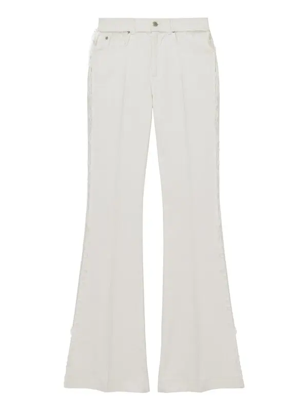 Alexander McQueen Bootcut Stretch Denim Jeans - Optical White