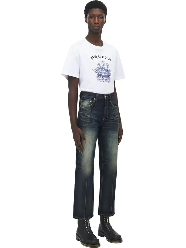 Alexander McQueen Darted Slim Jeans - Washed Blue
