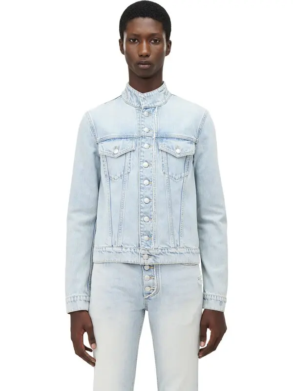 Alexander McQueen Stonewashed Denim Jacket - Washed Blue
